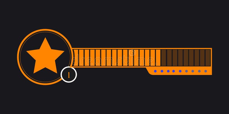 Video game bar stock illustration. Illustration of graphic - 86043126