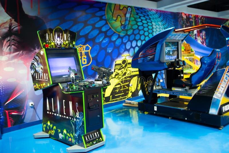 Electronic Videogame Entertainment Hall Stock Illustrations – 6 ...