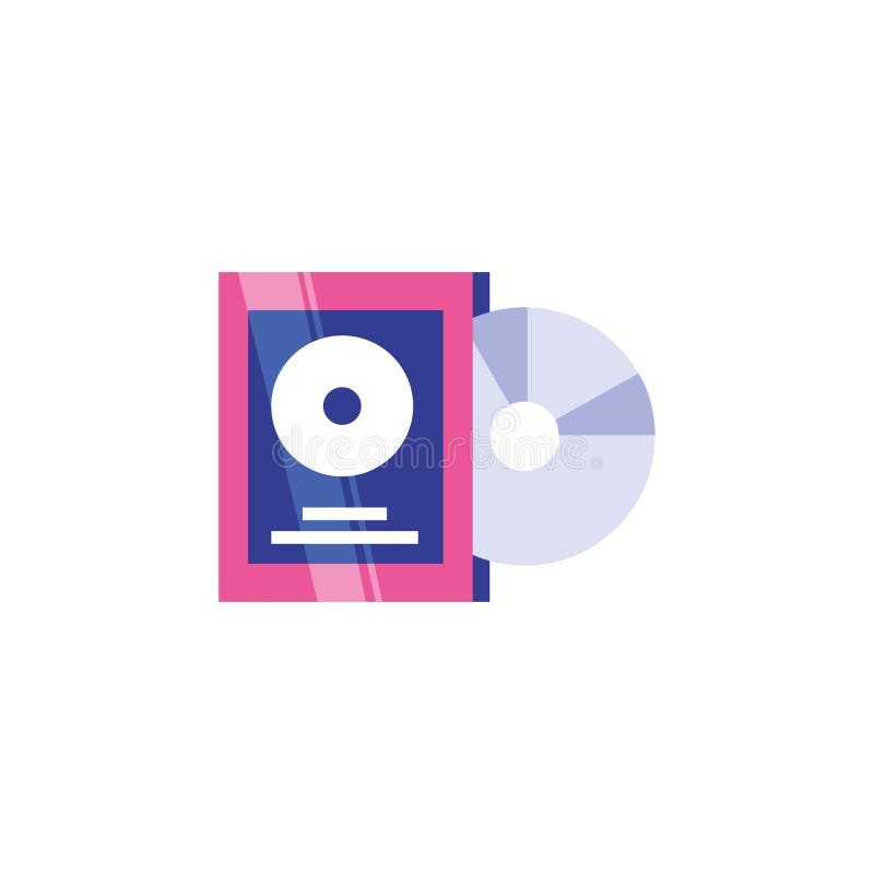 Video Game Compact Disk Icon Stock Illustration - Illustration of media ...