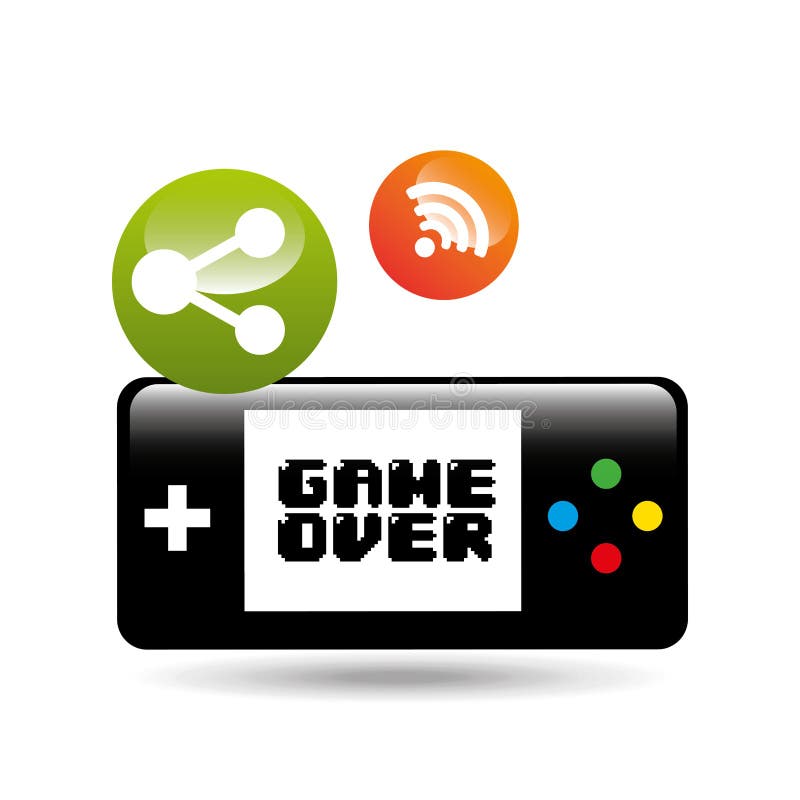 Video Game Connection Share Icon Design Stock Illustration ...