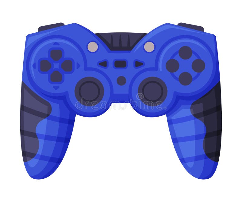 Video Game Console Blue Controller, Joystick of Modern Game Console ...