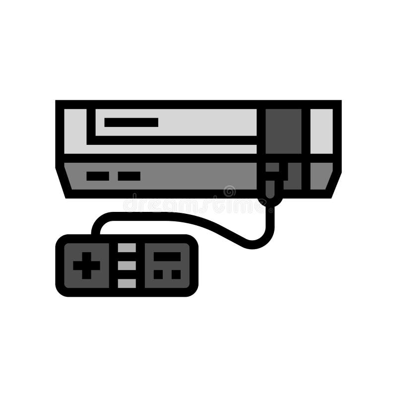 Video Game Console Color Icon Vector Illustration Stock Vector ...