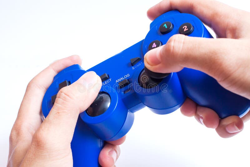 Video Game Console Controller Stock Image - Image of play, electrical ...