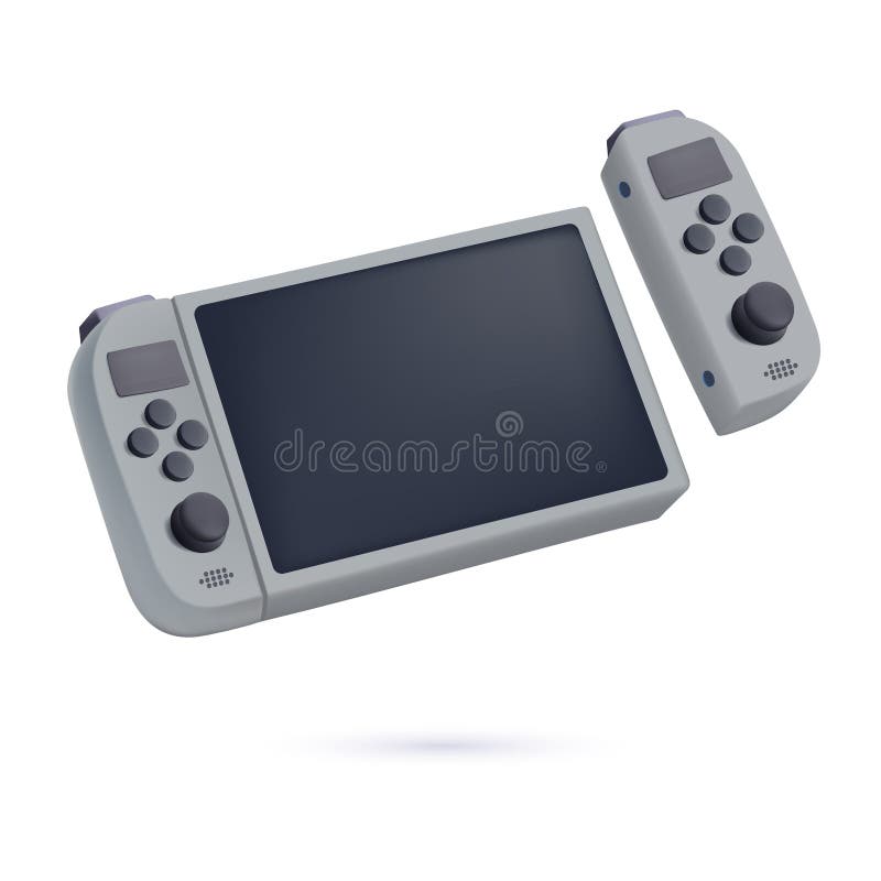 Video Game Console, Joy Con Controller. Screen Attachment for Playing ...
