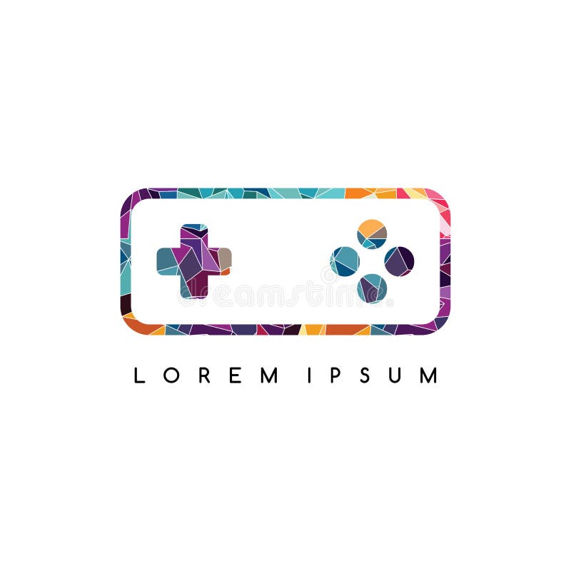 Video Game Console Logotype Logo Abstract Colorful Stock Vector ...