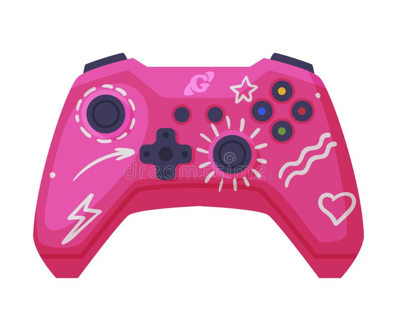 Pink Game Controller Stock Illustrations – 1,593 Pink Game Controller ...