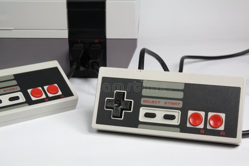 Retro Video Game Console stock image. Image of video, videogame - 9125151