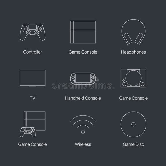 Console Outline Stock Illustrations – 20,711 Console Outline Stock ...