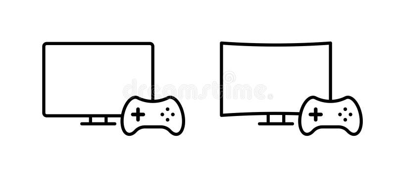 Video Game Console Vector Icon Set. Gaming Controller Symbol Stock ...