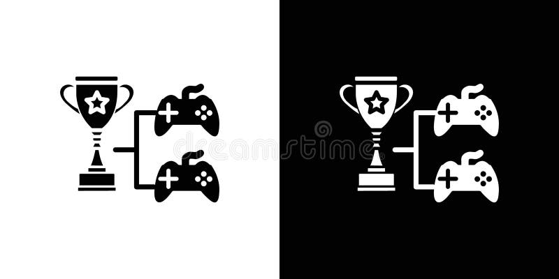 Video Game Contest Icon Isolated Flat Vector in Outline Stock ...