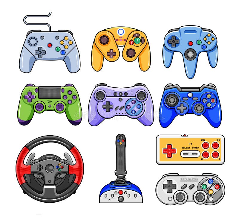 Video Game Control Icon Isolated on White Stock Vector - Illustration ...