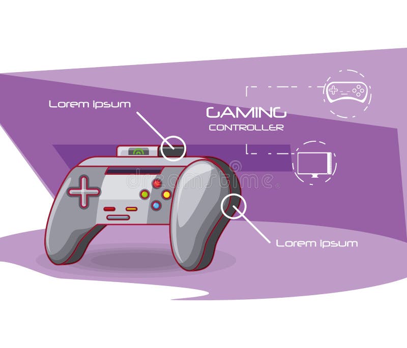 Video game control icons stock vector. Illustration of remote - 113232540