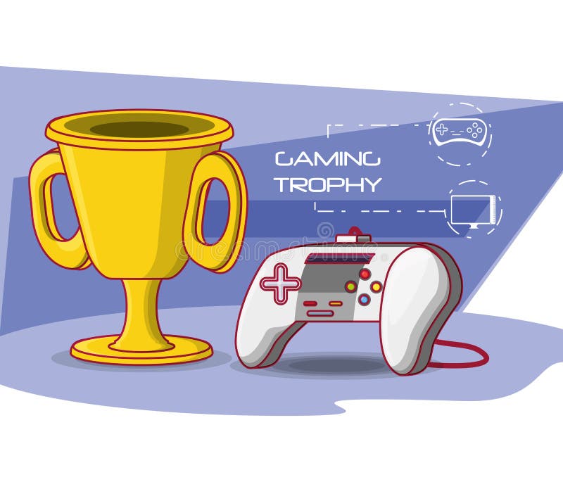 Trophy Control Pixel Video Game Play Icon. Vector Graphic Stock Vector ...