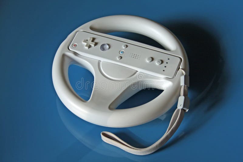 Video Game Controller on Blue Background Editorial Image - Image of ...