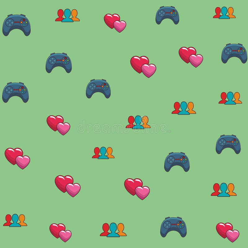 Game Controller Hearts Stock Illustrations – 116 Game Controller Hearts ...