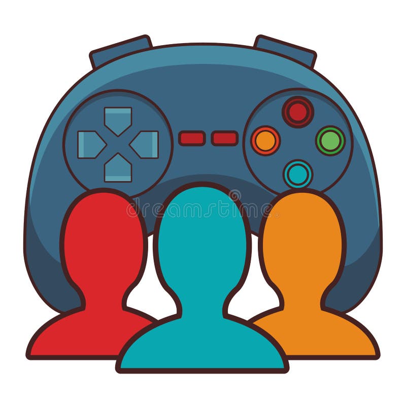 Video Game Controller Cartoon Stock Vector - Illustration of electronic ...