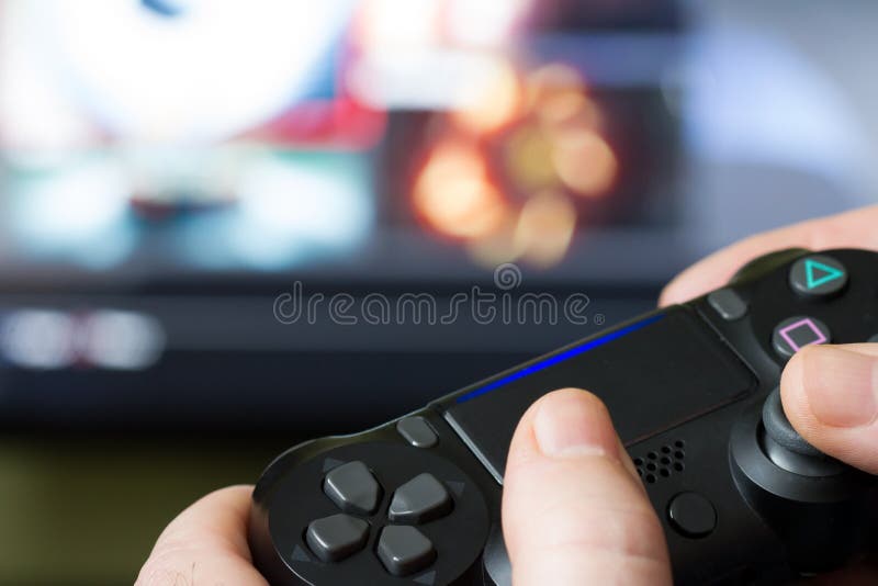 Video Game Controller from the Console Stock Image - Image of ...