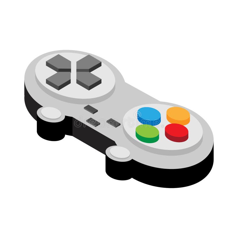 Video Game Controller of Flat Style Vector Illustration. Stock Vector ...