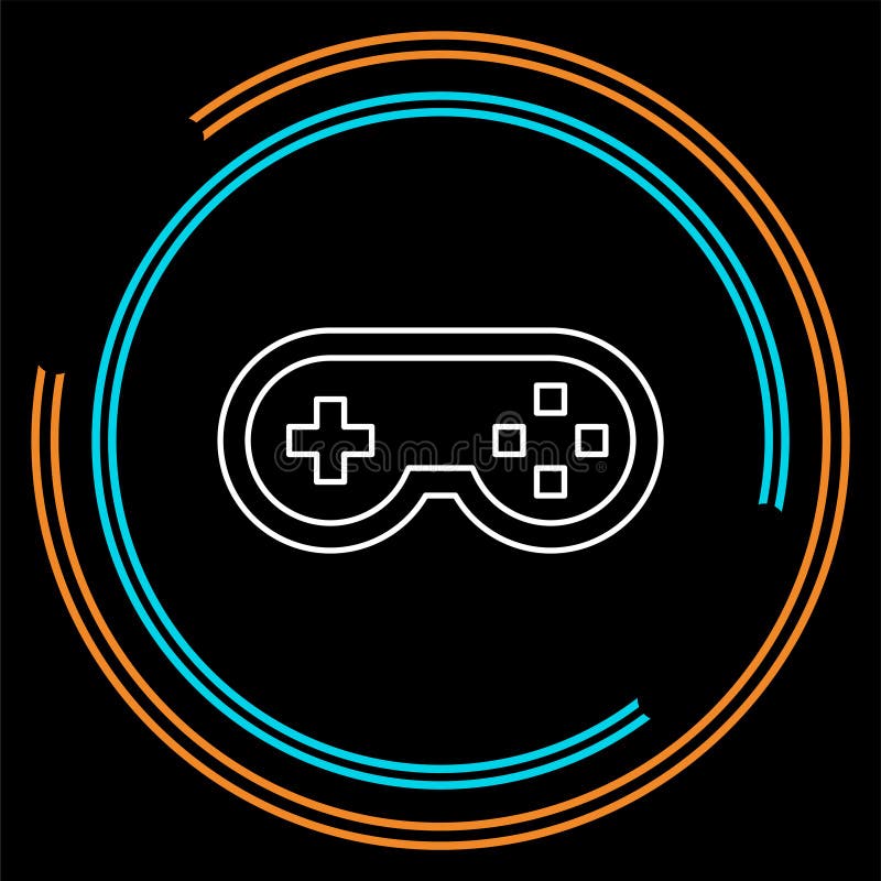 Video Game Controller Icon - Joystick, Game Play Stock Vector ...