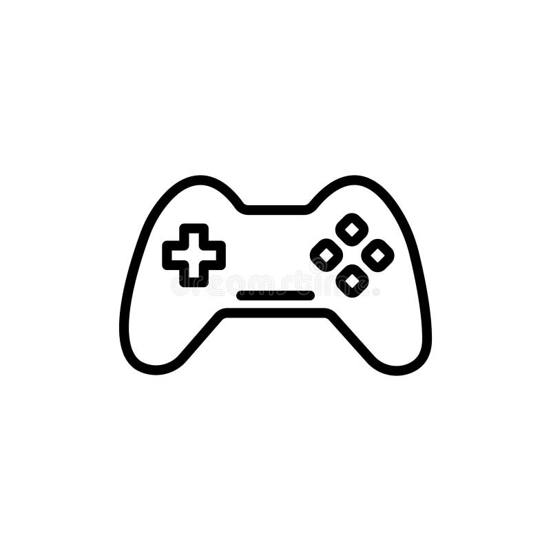 Video Game Controller Icon Set. Game Control Joystick in a Black Filled ...