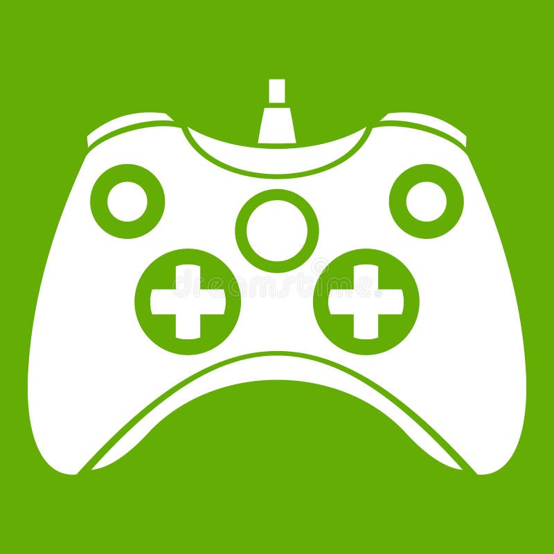 Video Game Controller Icon Green Stock Vector - Illustration of ...