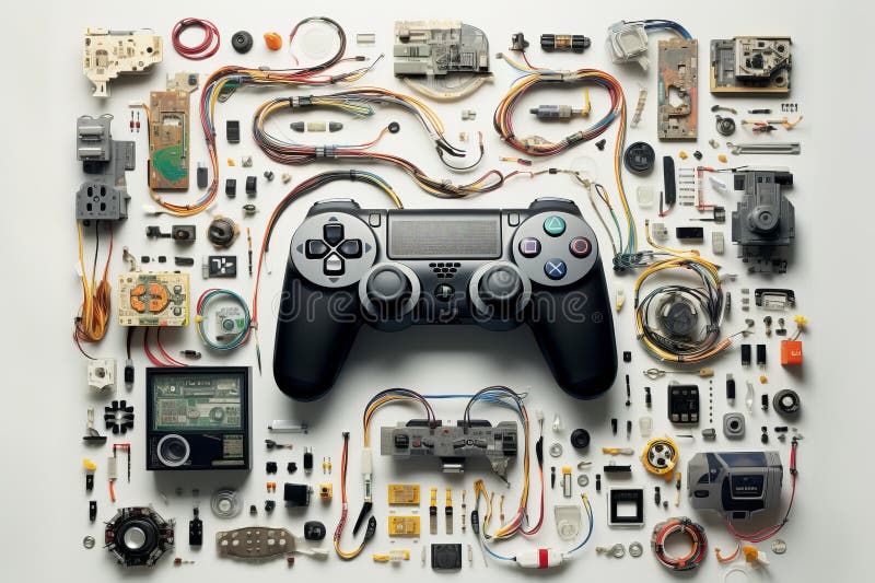 Video Game Controller Knolling Layout, Deconstructed. Beautiful ...