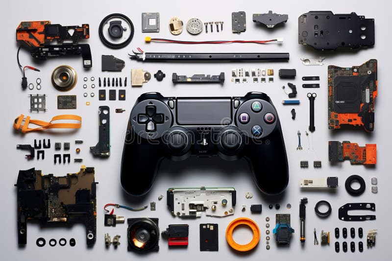 Video Game Controller Knolling Layout, Deconstructed. Beautiful ...