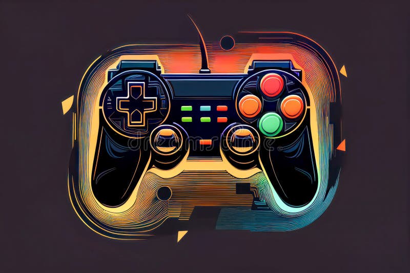 Video Game Controller, Minimalist. Created with Generative AI ...