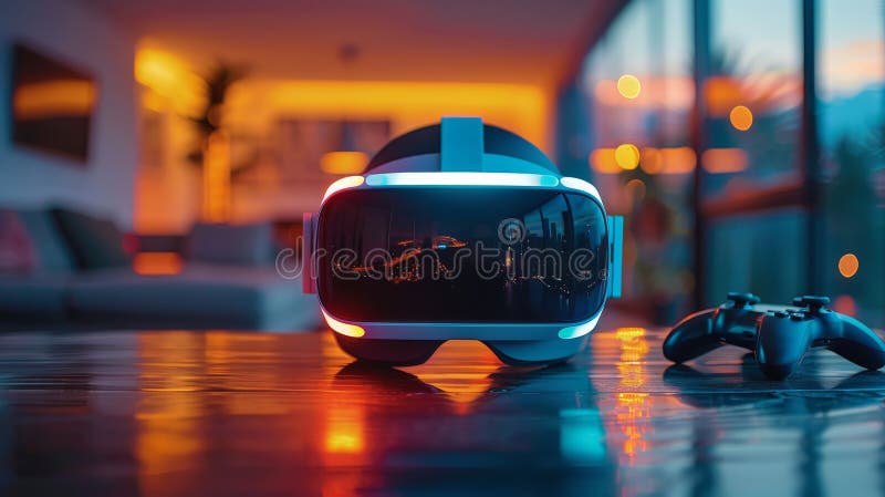 Video Game Controller on Table Stock Image - Image of gadget, console ...