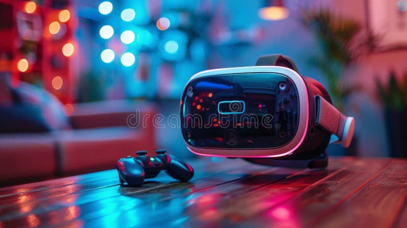 Video Game Controller on Table Stock Image - Image of electronic, xbox ...