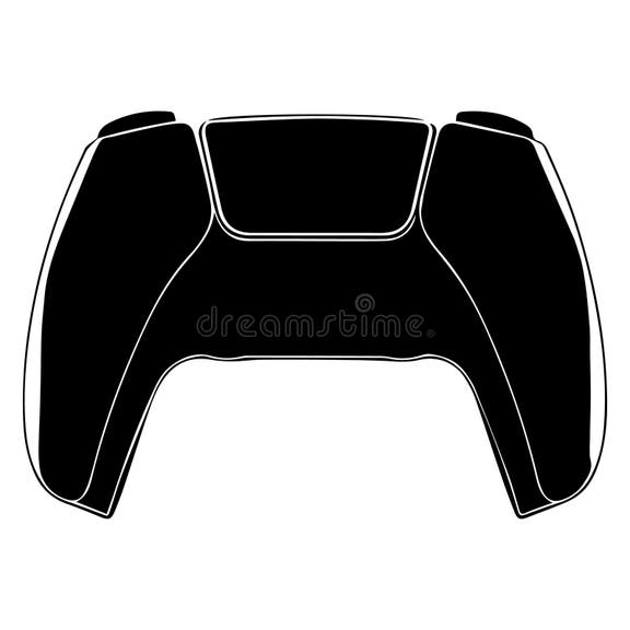 Video Game Controller Silhouette Vector Illustration Icon Stock Vector ...