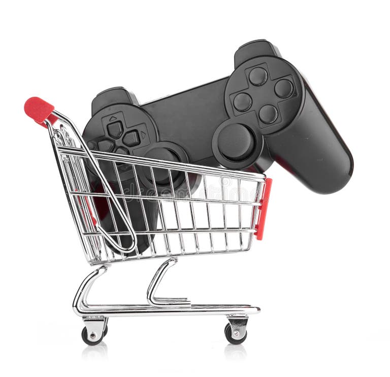 Video Game Controller in Trolley Stock Image - Image of video, drop ...