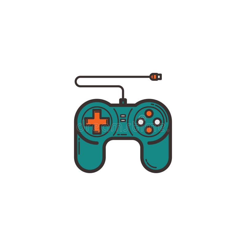 Video Game Controller. Vector Illustration Decorative Design Stock ...