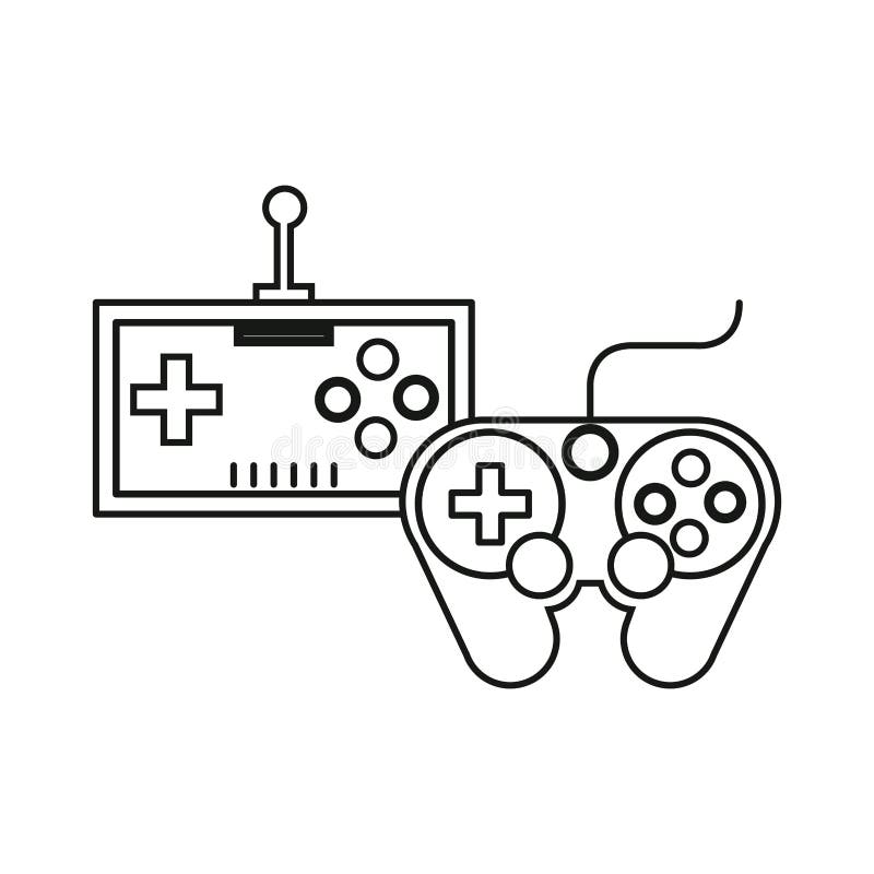 Video Game Controls Handle Icons Stock Photo - Image of media, gaming ...