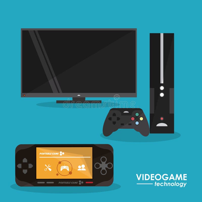 Video game design stock vector. Illustration of joystick - 62548520