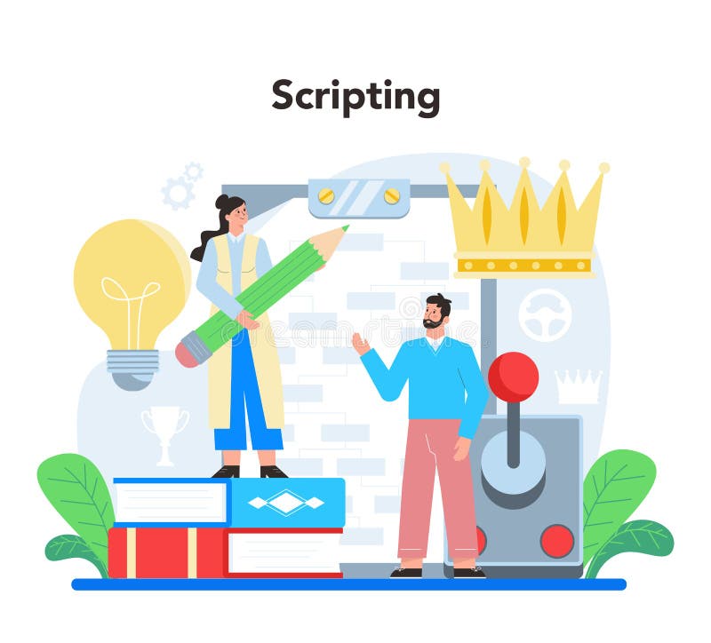 Video Game Development Concept. Creative Process of a Computer Game ...