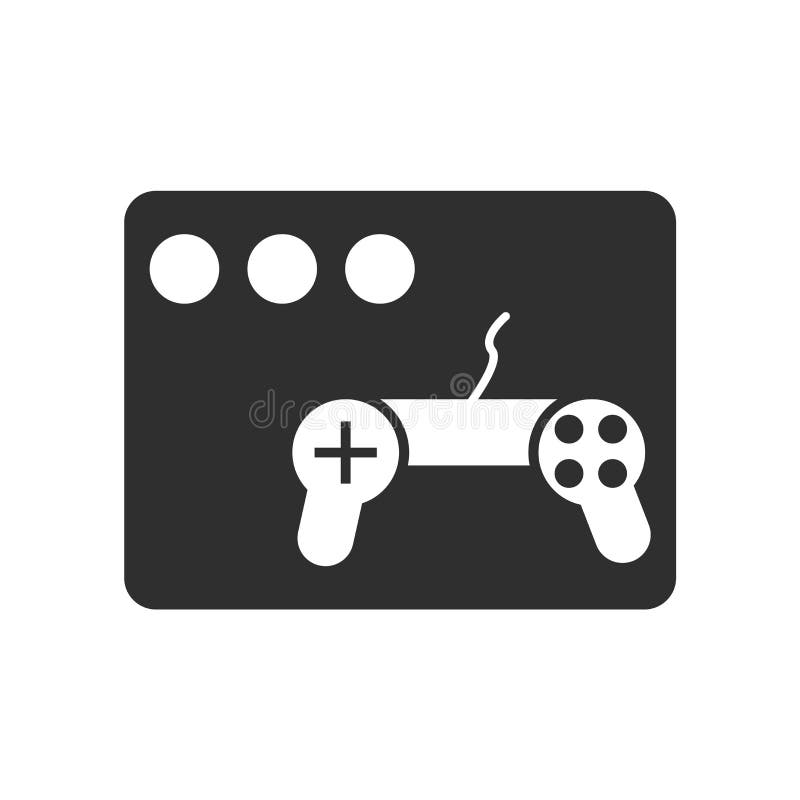 Video Game Icon Vector Sign and Symbol Isolated on White Background ...