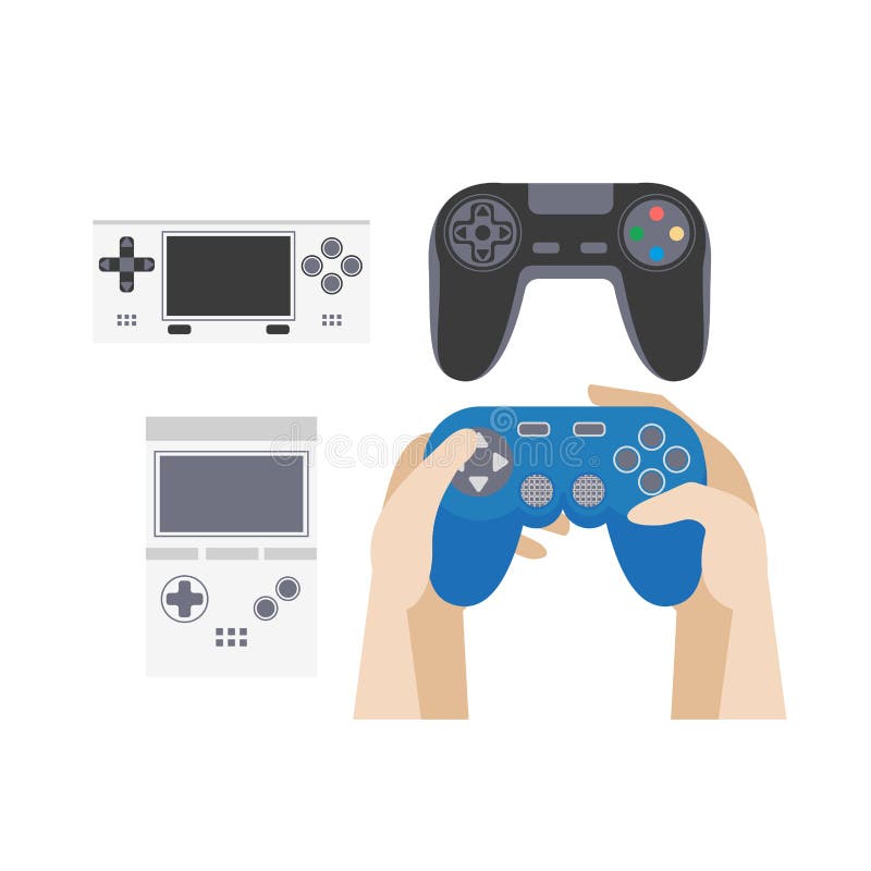 Video Game Icons Set. Collection of Gaming Devices Stock Vector ...