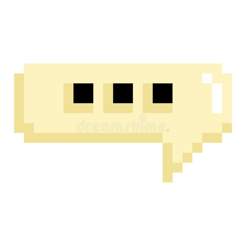 Video Game Item Pixelated Speech Bubble Stock Illustration ...