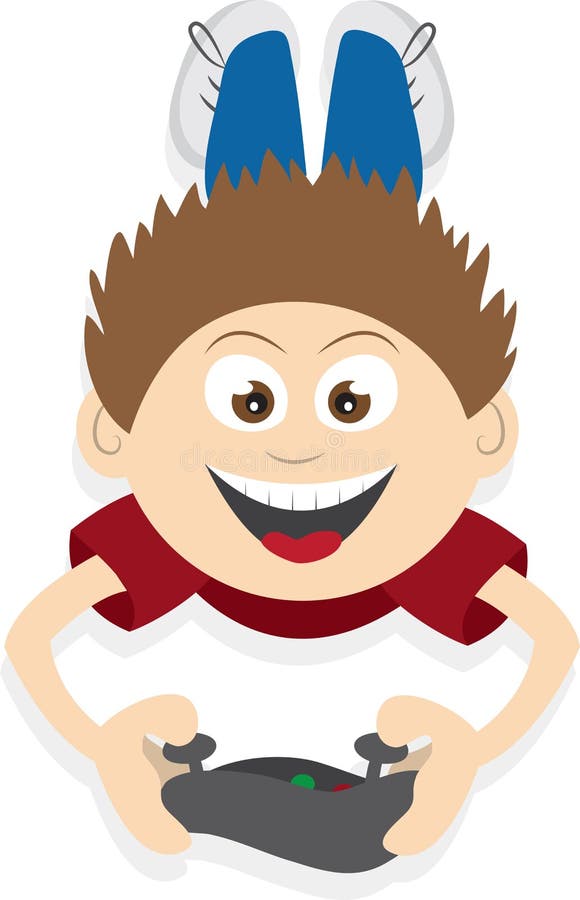 Games Kid Playing Video Stock Illustrations – 615 Games Kid Playing ...