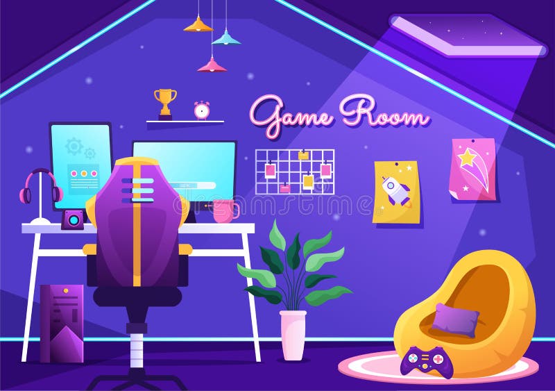 Video Game Development Vector Illustration with Games, Digital ...