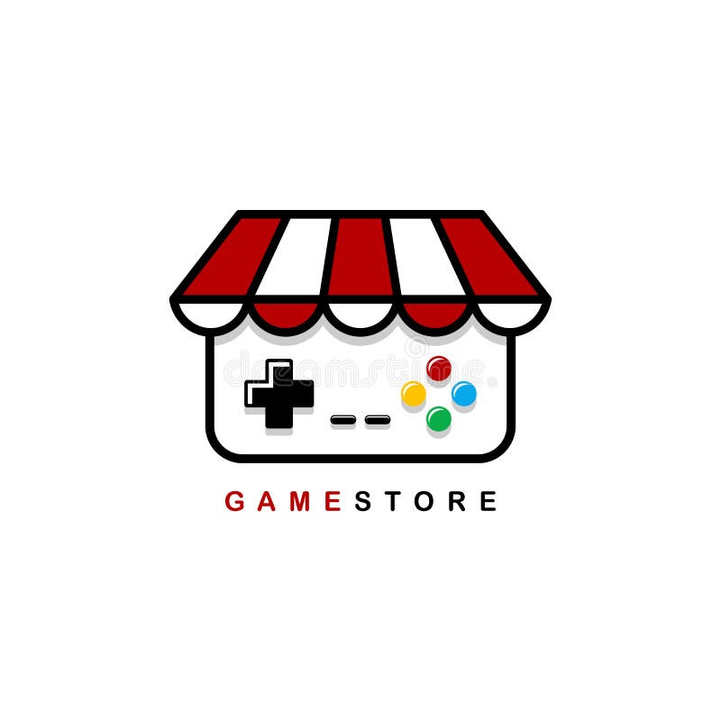 Game Shop Window for Computer App Stock Vector - Illustration of luck ...