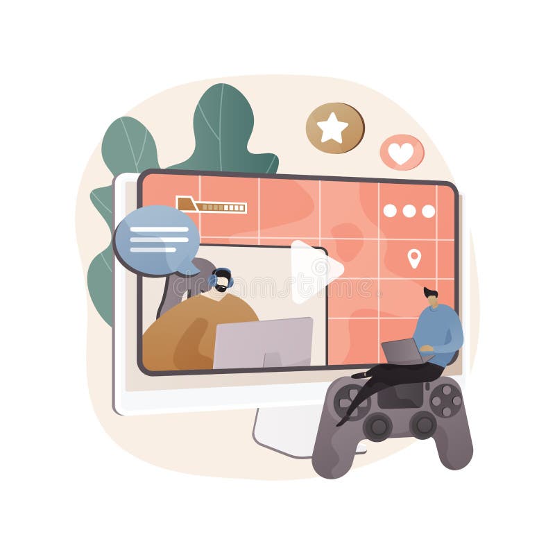 Video Game Walkthrough Abstract Concept Vector Illustration. Stock ...