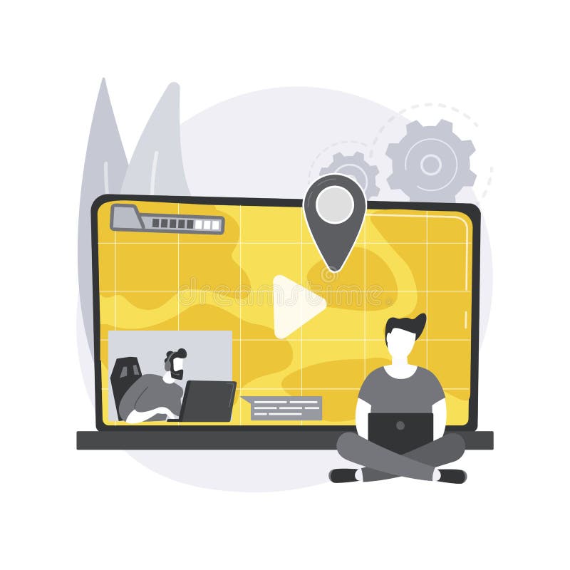 Video Game Walkthrough Abstract Concept Vector Illustration. Stock ...