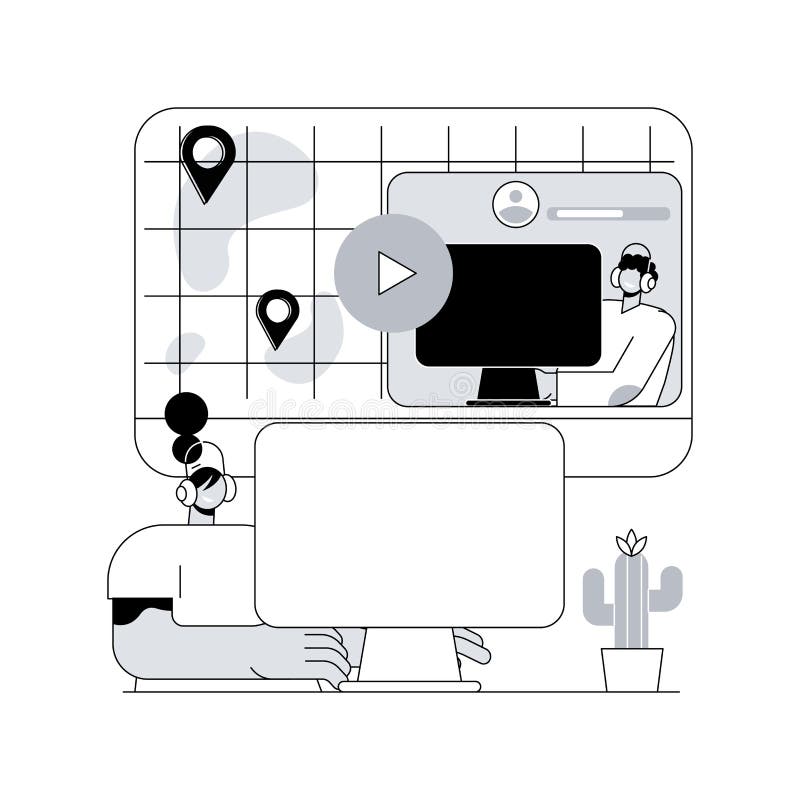 Video Game Walkthrough Abstract Concept Vector Illustration. Stock ...