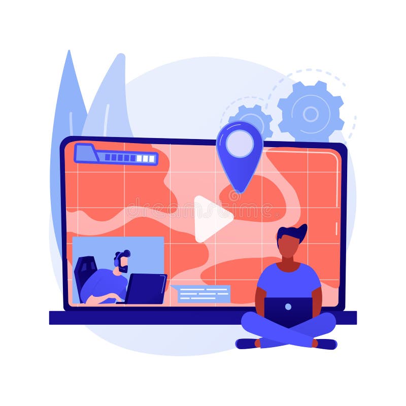 Video Game Walkthrough Abstract Concept Vector Illustration. Stock ...