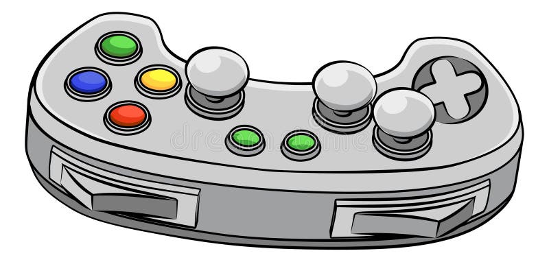 Video Gamer Cartoon Icon Game Gaming Controller Stock Illustration ...