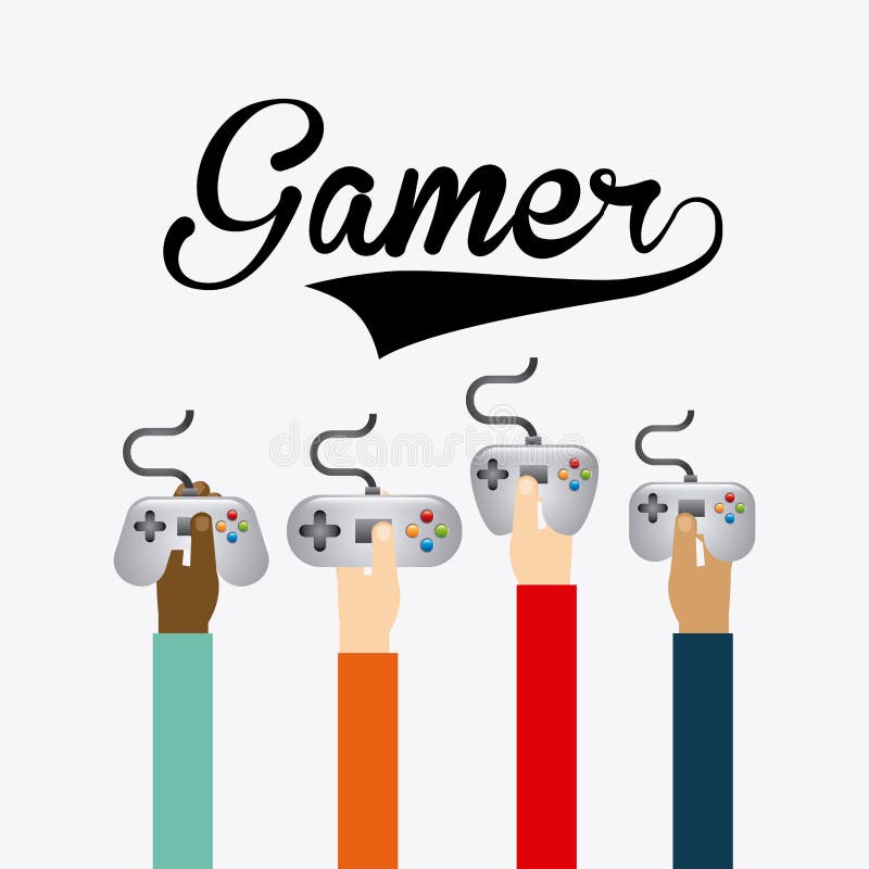 Video gamers stock vector. Illustration of conceptual - 50441811