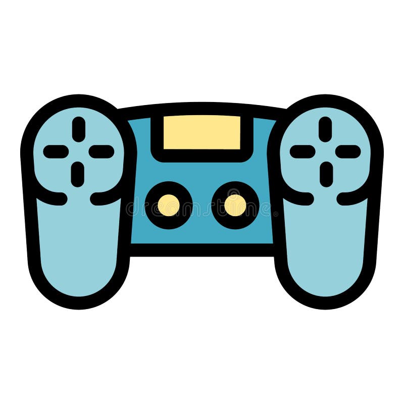 Video Games Icon Color Outline Vector Stock Vector - Illustration of ...