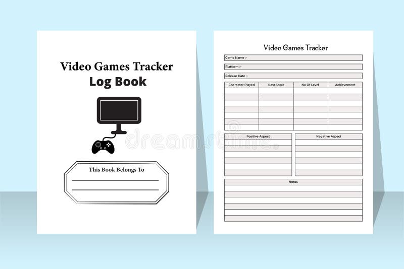 Video Games Score Tracker KDP Interior Journal. daily Online Games ...